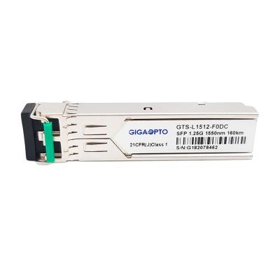 Cina DOM di LC ottici del duplex del modulo 1550nm 160km 1000BASE ZX SMF del ricetrasmettitore di 1.25G SFP in vendita