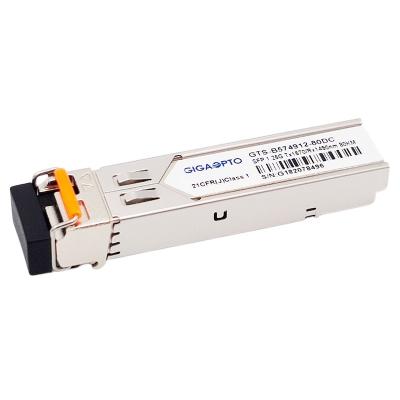 China De Zendontvangertx1570nm RX1490nm 80km LC SMF DOM van 1000BASE BX 1.25G BiDi SFP Te koop
