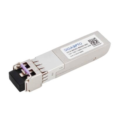 中国 2x 155Mbps 1310nm 1490nmのコンパクトSFP BIDIのトランシーバーLC 40km DOM 販売のため