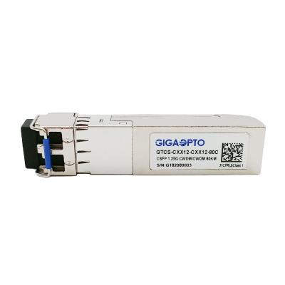 China 1000BASE CWDM CSFP se doblan los DOM del LC del transmisor-receptor del C-47 SM de BIDI los 80km TX C51 RX en venta