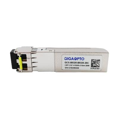 Cina 2.5Gbps il compatto SFP si raddoppia DOM di Tx 1310nm Rx 1550nm il LC 20km del ricetrasmettitore di BIDI in vendita