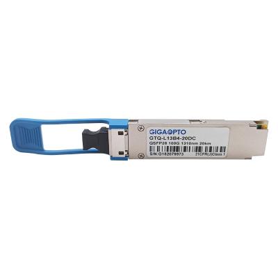 Cina modulo ottico del ricetrasmettitore di 100G eLR4 20km 4WDM QSFP28 con CDR doppi in vendita