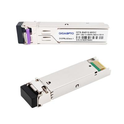 Cina Ricetrasmettitore 80km LC SMF DOM For GLC-BX80-UA di gigabit di 1000BASE-BX Cisco in vendita