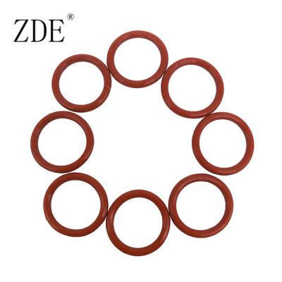 China Colored Red Standard Food Grade High Temperature Small Silicone  Rubber Sealing O-Ring for sale