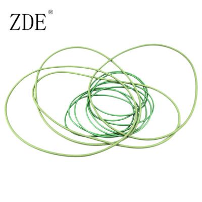 China 1mm High Temperature Thick Green Color Rubber O Ring Oil Resist Rubber Seal for sale