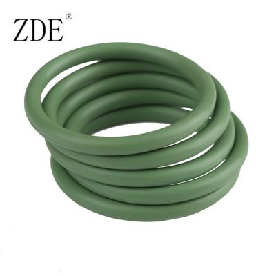China OEM Custom FKM EPDM Green Colour O-Ring Rubber Seal Ring For Car for sale