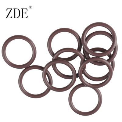 China Brown Colored Round Seal O-Ring FKM Rubber O Rings For High Pressure for sale