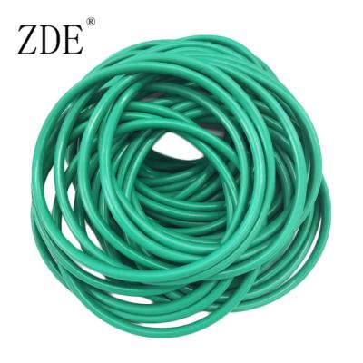 China High Precision Good Elasticity Standard Sizes Green 75 Durometer FKM O Ring for sale
