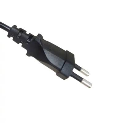 China XianDa supply best 360 tv EU Plug 2 pin to IEC C7 electrical supplies power cords dryer extension cords ac power cord for sale