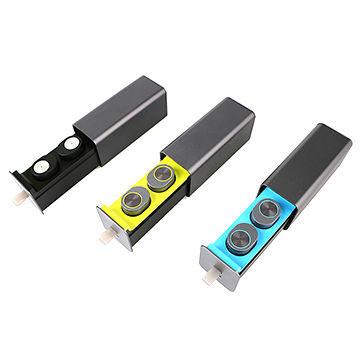 China 2017 OEM Ear Phones TWS Wireless Bluetooth Stereo with CE ROSH FCC Sport Exercise V4.2 IPX4 for sale