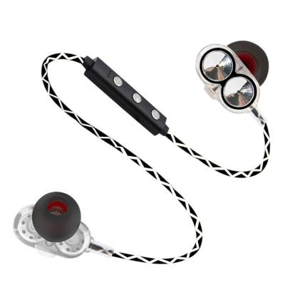 China 2018 New Innovative Product wireless ear buds headset with Mic total 4 speakers dual handsfree bluetooth earphone for sale