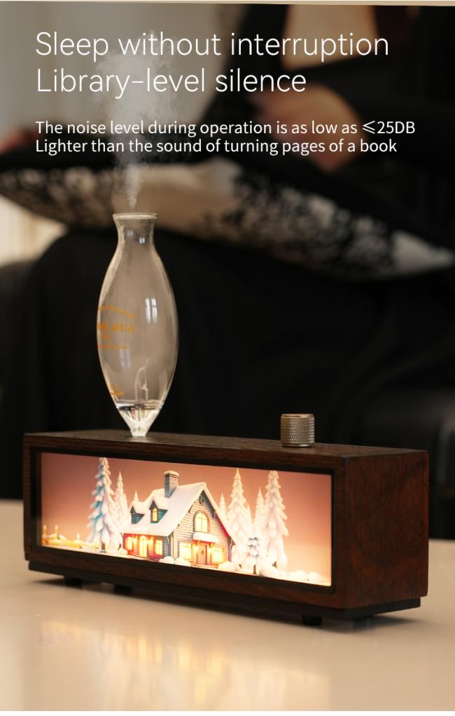 Snowman diffuser in use