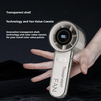China 2000mAh Battery Brushless Motor Digital Display USB Mini Fan for Office and Home Use for sale