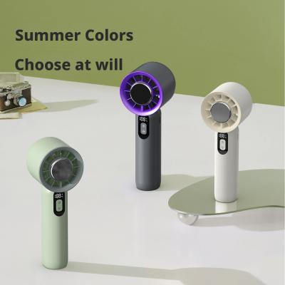 China 100 Speed High Speed Mini Portable Fan With 2000mAh Battery And Brushless Motor for sale