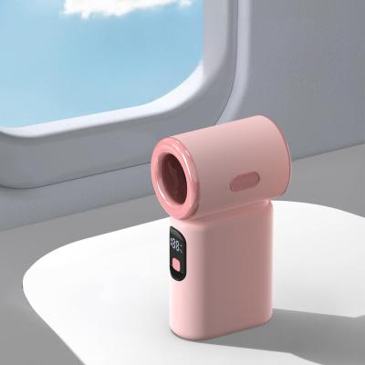 China High Speed 2000mAh Battery Handheld Fan With Humidify Function Outdoor Use for sale