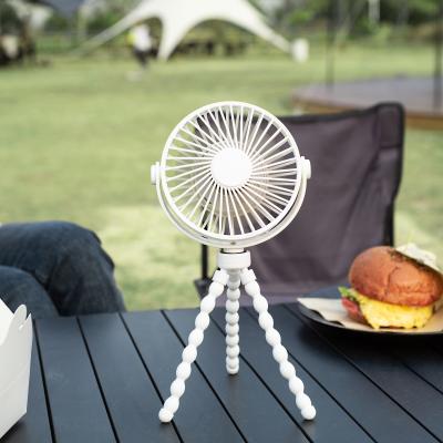 China 2000mAh High Capacity Rechargeable Stroller Fan With Detachable 3 Speed Control for sale