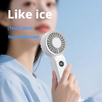 China Digital Display Foldable Handheld FanMini Portable USB Fan for Home and Travel for sale
