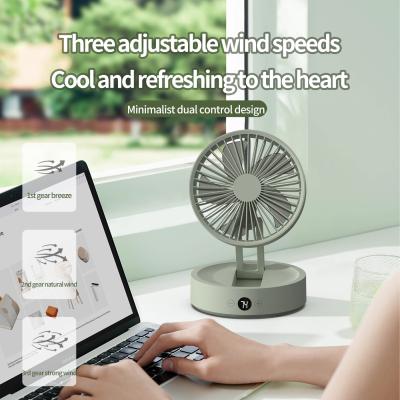 China USB Charging Quiet Desk Fan With Adjustable Speed Mini Portable Table Fan OEM Size for sale