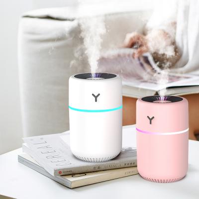 China Compact Design Mini Portable Ultrasonic Humidifier 7 Color Lights for Home  Car Use for sale