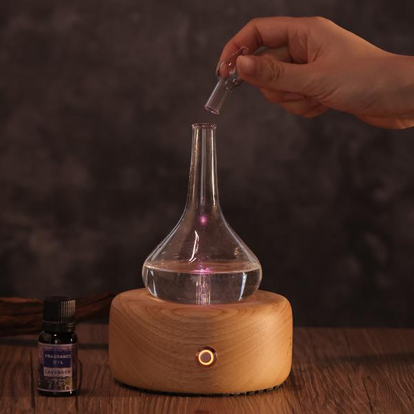 Quality Customized Size Real Wood Essential Oil Diffuser Waterless High End For Hotels for sale