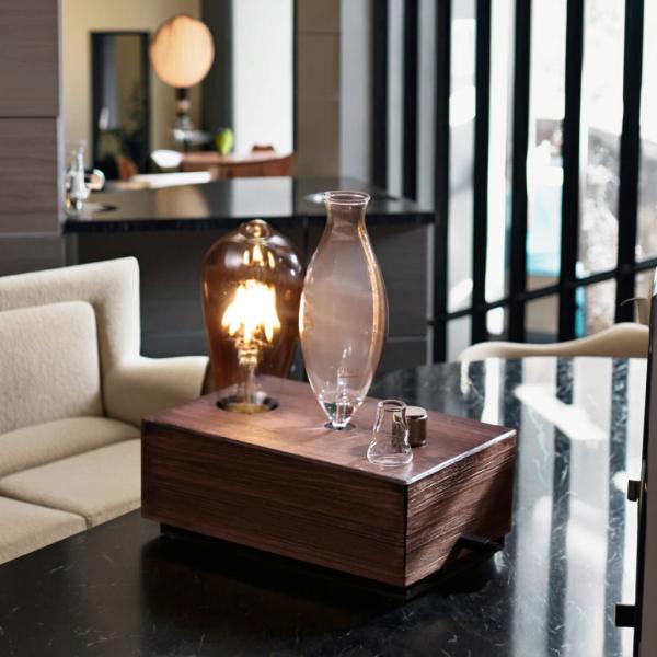 Quality OEM USB Powered Wood Glass Essential Oil Diffuser 0.5L Capacity For Household Use for sale