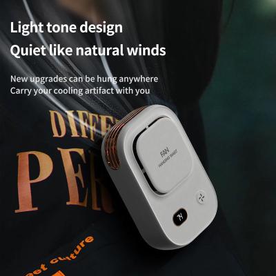 China Customized 2 In 1 Waist and Neck Hanging Portable Fan With Long Range Cooling for sale
