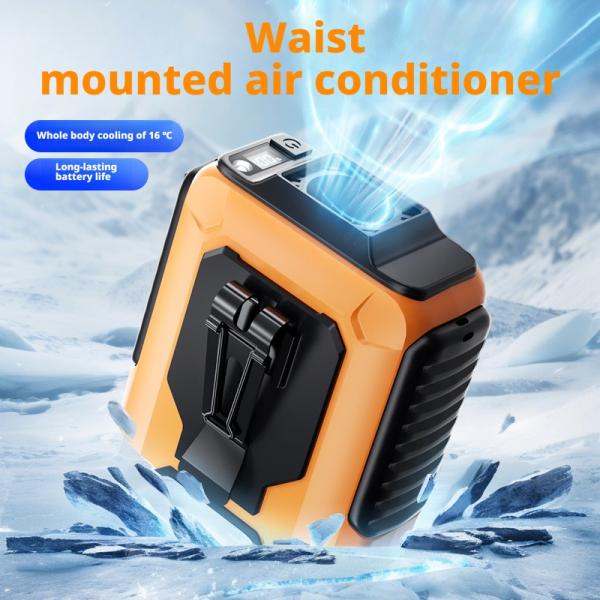 Quality Outdoor 100 Speed Waist Mounted Fan Hands Free Portable Fan For Construction Sites for sale