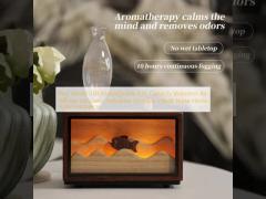 Real Wood USB Rechargeable 0.5L Capacity Waterless Air Diffuser Ultrasonic Nebulizer Portable <36dB Noise Home Hotel Fragrance