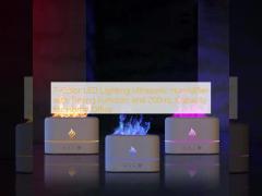 7-Color LED Lighting Ultrasonic Humidifier with Timing Function and 200mL Capacity for Home Office