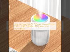 Aroma Essential Oil Diffuser Humidificador  250ml USB Colorful LED Lamp Mini Humidifier