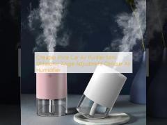 Cheaper Price Car Air Purifier  Mini Ultrasonic Angle Adjustment Oblique Air Humidifier