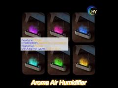 flame volcano ultrasonic humidifier 250ml essential oil aroma diffuser colorful light