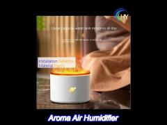 250ml flame volcano ultrasonic humidifier essential oil aroma diffuser custom design