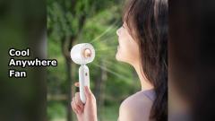 Portable Fan Dual Use Handheld Desktop Rechargeable Mini