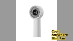 Mini Portable Fan Rechargeable Digital Display