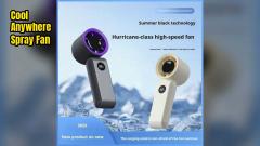 Portable Cooling Fan USB Rechargeable Spray