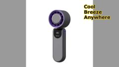 Custom Mini Fan Digital Display 4000mAh