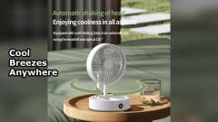 Portable Desk Fan Quiet USB Adjustable Height Outdoor