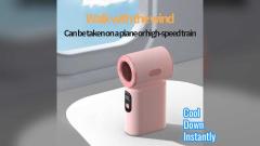 100 Speed Portable Handheld Fan USB Rechargeable LED