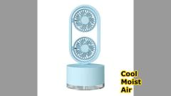 Silent Humidifier Fan Cools & Moistens