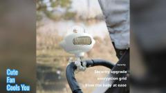 Portable Fan AC 000mAh  Speeds Cool Air