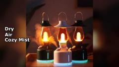 Mini Humidifier Warm Mist LED Light USB Portable
