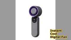 Portable Fan Digital Display Cools You Instantly