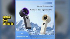Smart Handheld Fan Rechargeable Portable Cooling