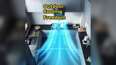 Portable AC Fan Outdoor Rechargeable Cooling