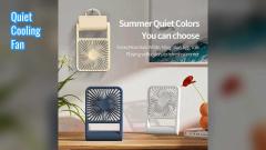 Quiet Cooling Fan Desktop Handheld Travel