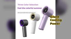 Silent Mini Fan 100 Speeds USB Rechargeable