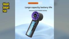 Silent Rechargeable Smart Fan Digital Display Cooling