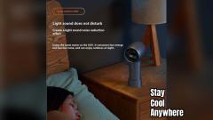 Custom USB Rechargeable Fan Portable Digital Display