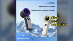 Wearable Folding Mini Fan Personal Cooling